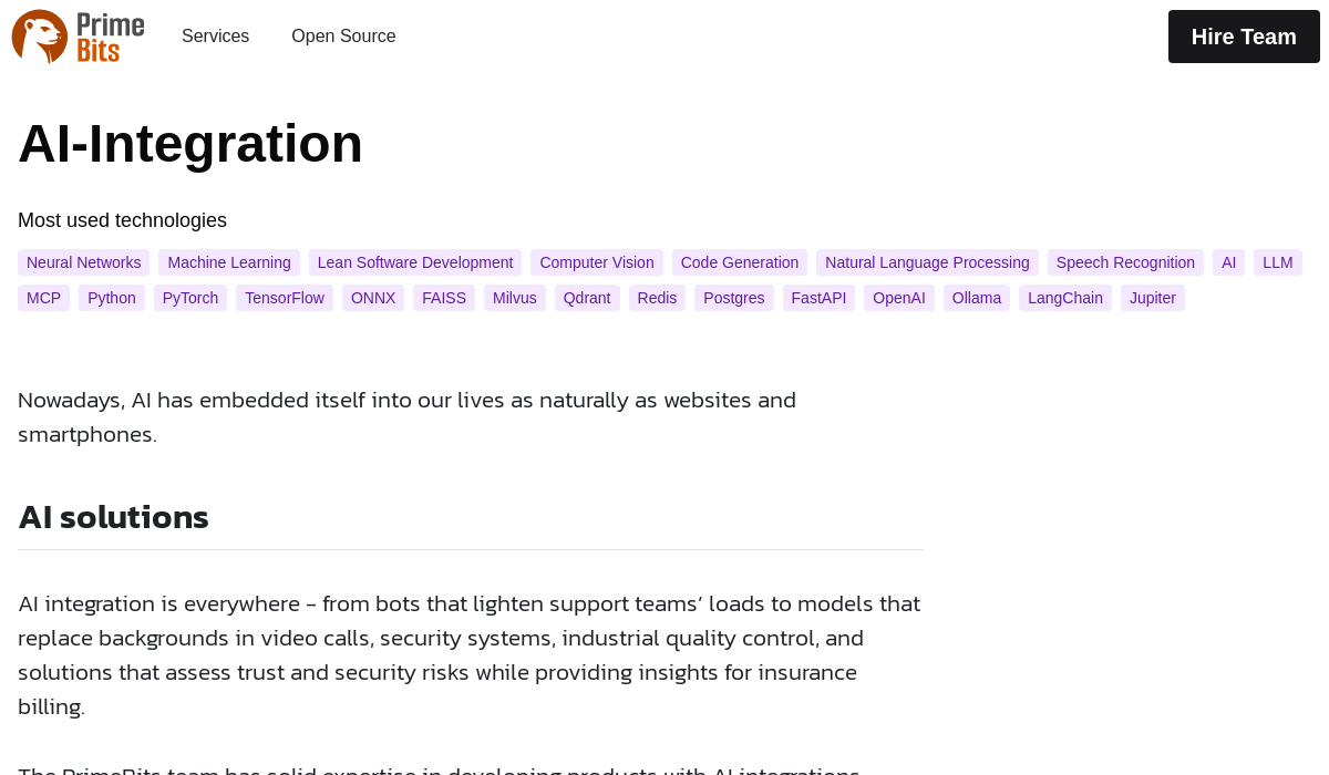 AI-Integration by PrimeBits